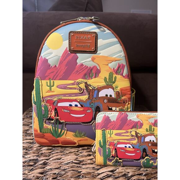 Loungefly | Bags | Loungefly Disney Pixar Cars Lightning Mcqueen And ...